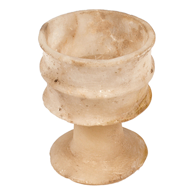 An Egyptian alabaster ribbed cup, New Kingdom, 18th dynasty, ca. 1390 ...
